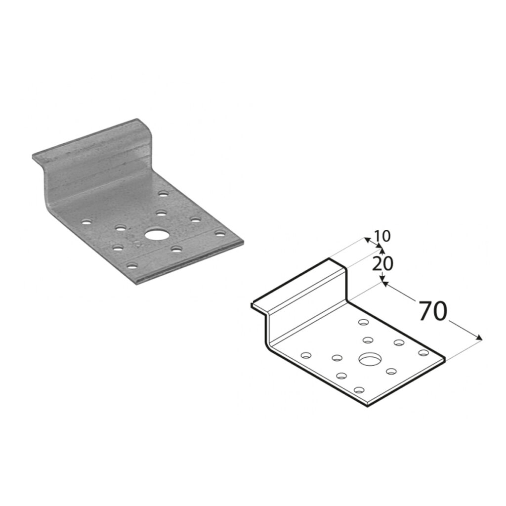 Heavy Duty 2.5mm Galvanised Z Shape Angle Bracket – TG Supplies – Your ...