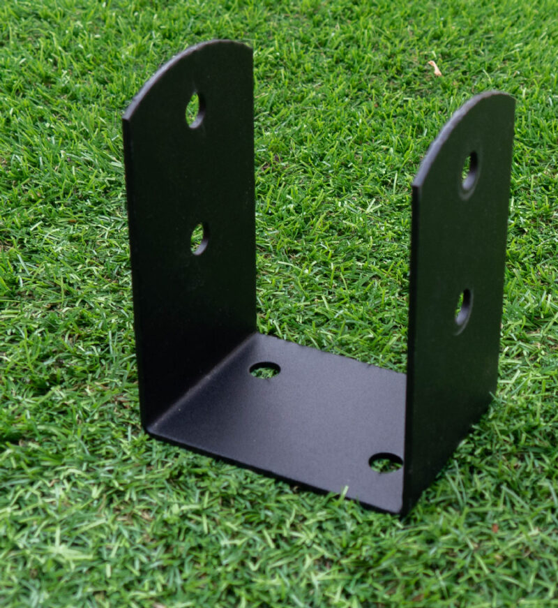 Black U Shape Bolt Down PergolPost Support – TG Supplies – Your #1 ...