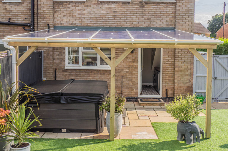 Lean-to Pergola Eva Complete Self-Assembly Kit – TG Supplies – Your #1 ...
