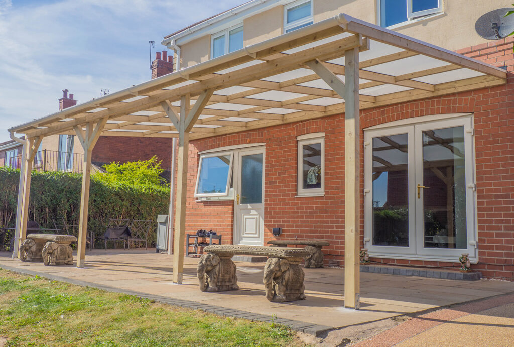 Lean-to Pergola Eva Complete Self-Assembly Kit – TG Supplies – Your #1 ...