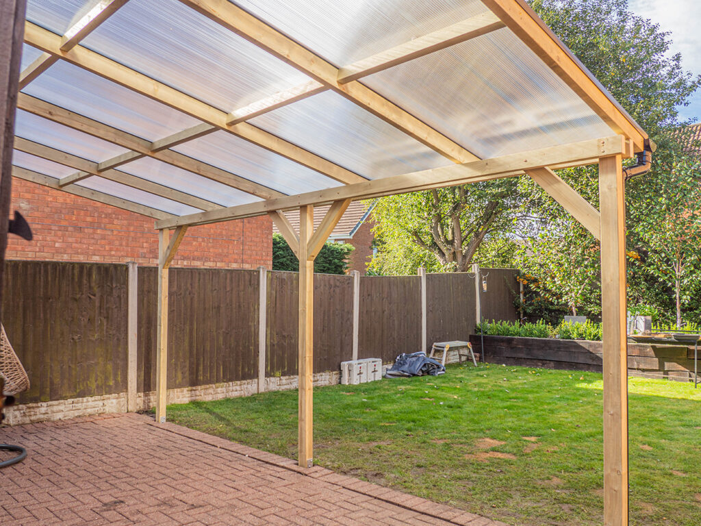 Lean-to Pergola Eva Complete Self-Assembly Kit – TG Supplies – Your #1 ...