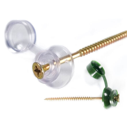 3″ Corrugated PVC Clear Fixing Screws With a Spacer For Roofing Sheets ...