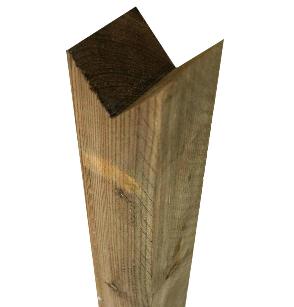 Treated Birdsmouth 100 X 100mm Fence Post Green 1.35m – TG Supplies ...