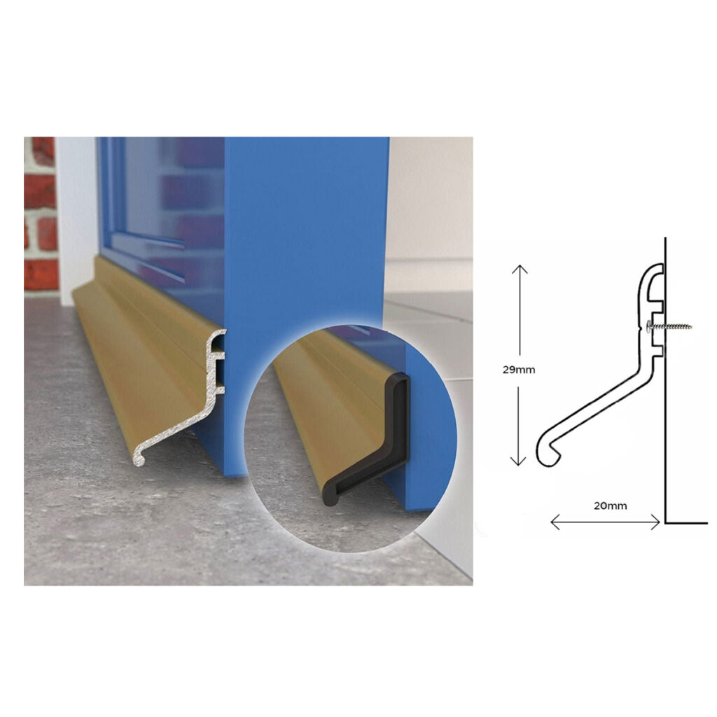 Rain Deflector Weather Excluder Drip Bar 914mm UPVC Timber Doors FREE ...