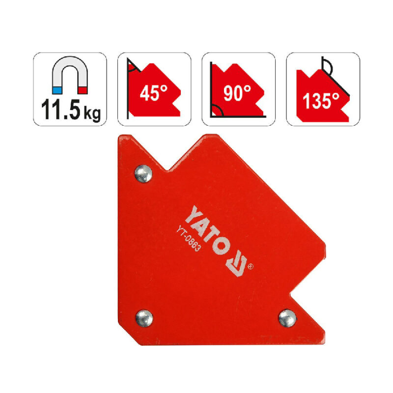 Universal Magnetic Welding Holder Angle Magnet Arrows Soldering 25lb ...