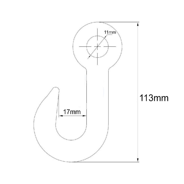 Heavy Duty Galvanised Alloy Steel Chain Hook Lifting Hook Hoist Hook ...
