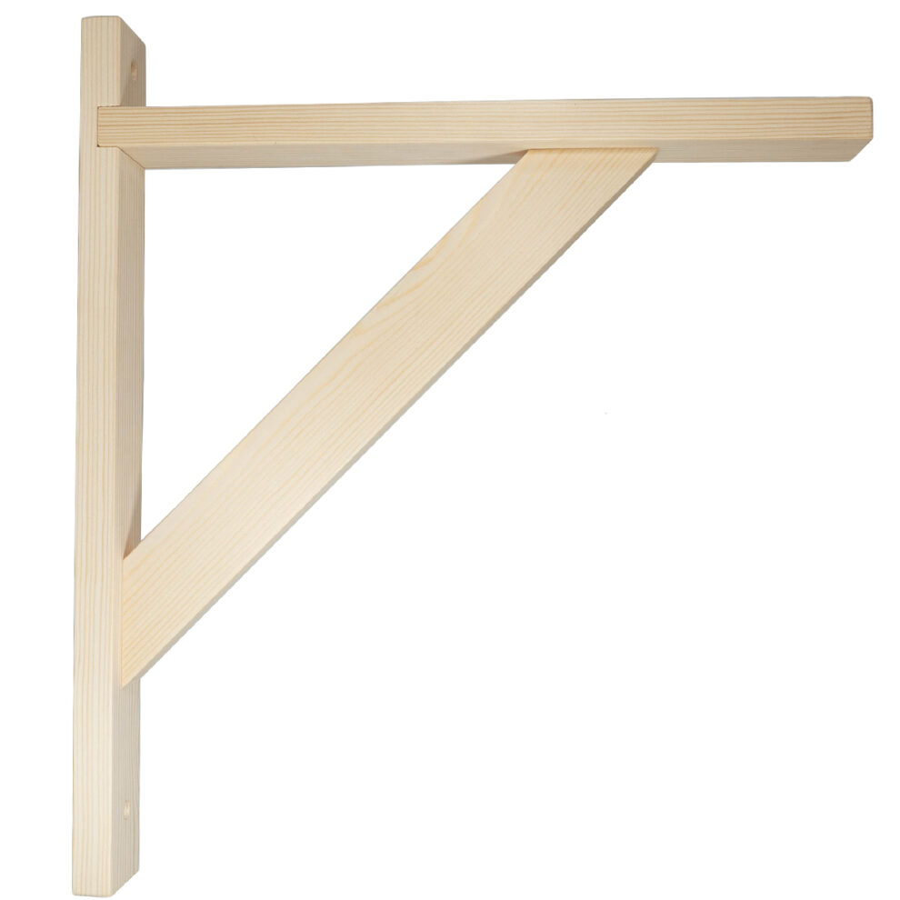 Single Heavy Duty Large Wooden Shelf Bracket Timber Shelf Bracket Shelf ...