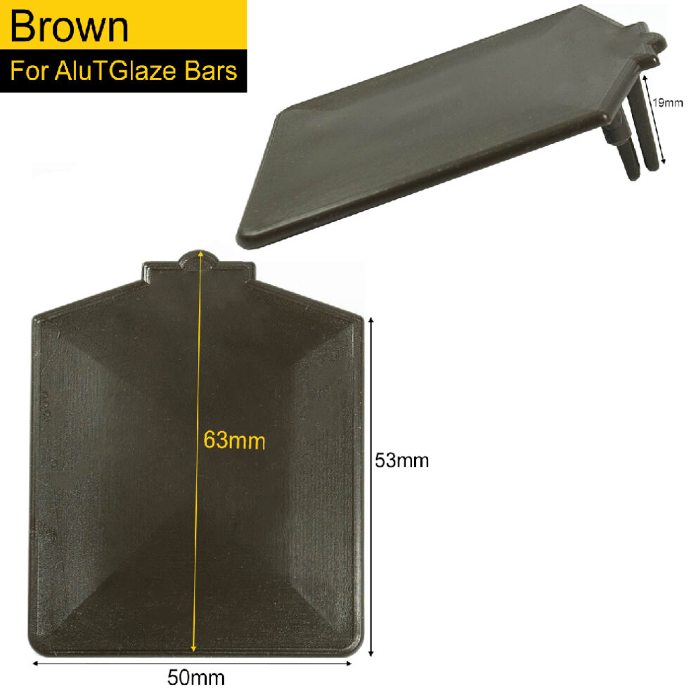PVC End Cap For AluTGlaze® Aluminium Glazing Bars – TG Supplies – Your ...